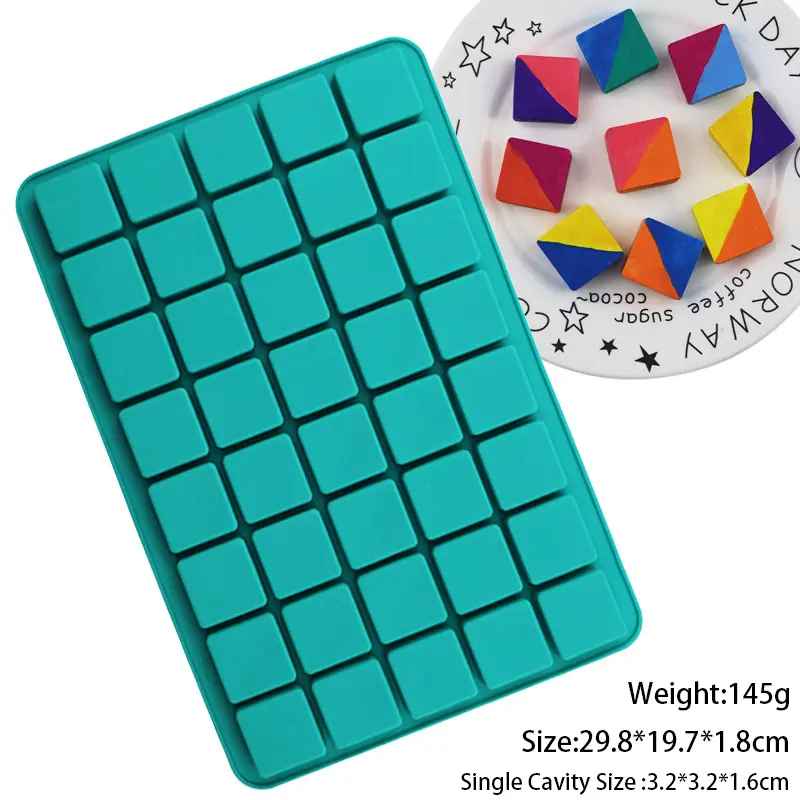 Saippuamuotti 40 osainen Neli 32 X 32 X 16 Mm Lahtisen Vahavalimo